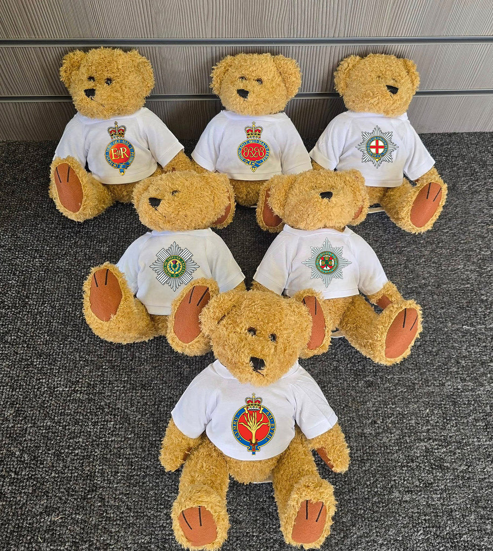 Teddy Bear with Unit Badge — The Guards Lifestyle Shop