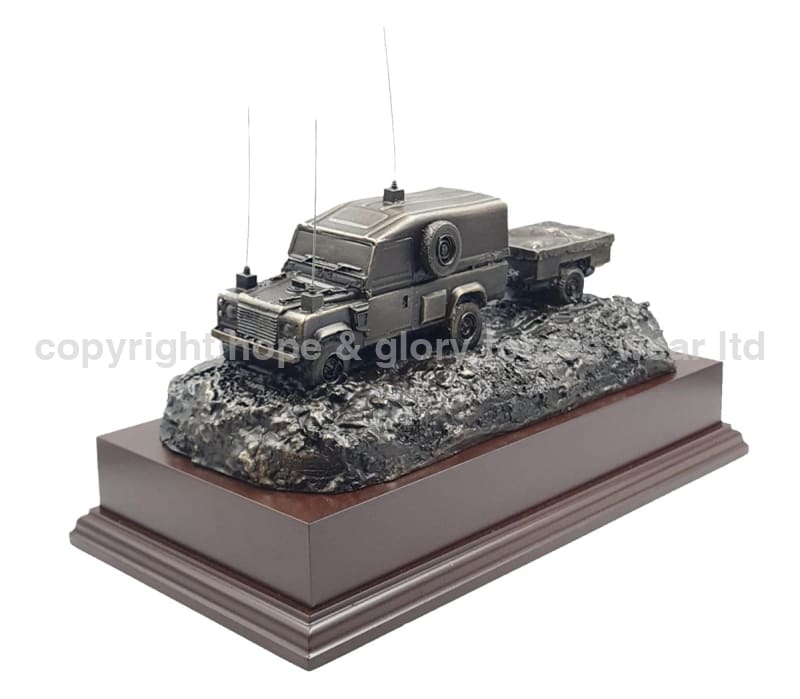 Land Rover Defender with Trailer Fitted For Radio FFR Presentation ...