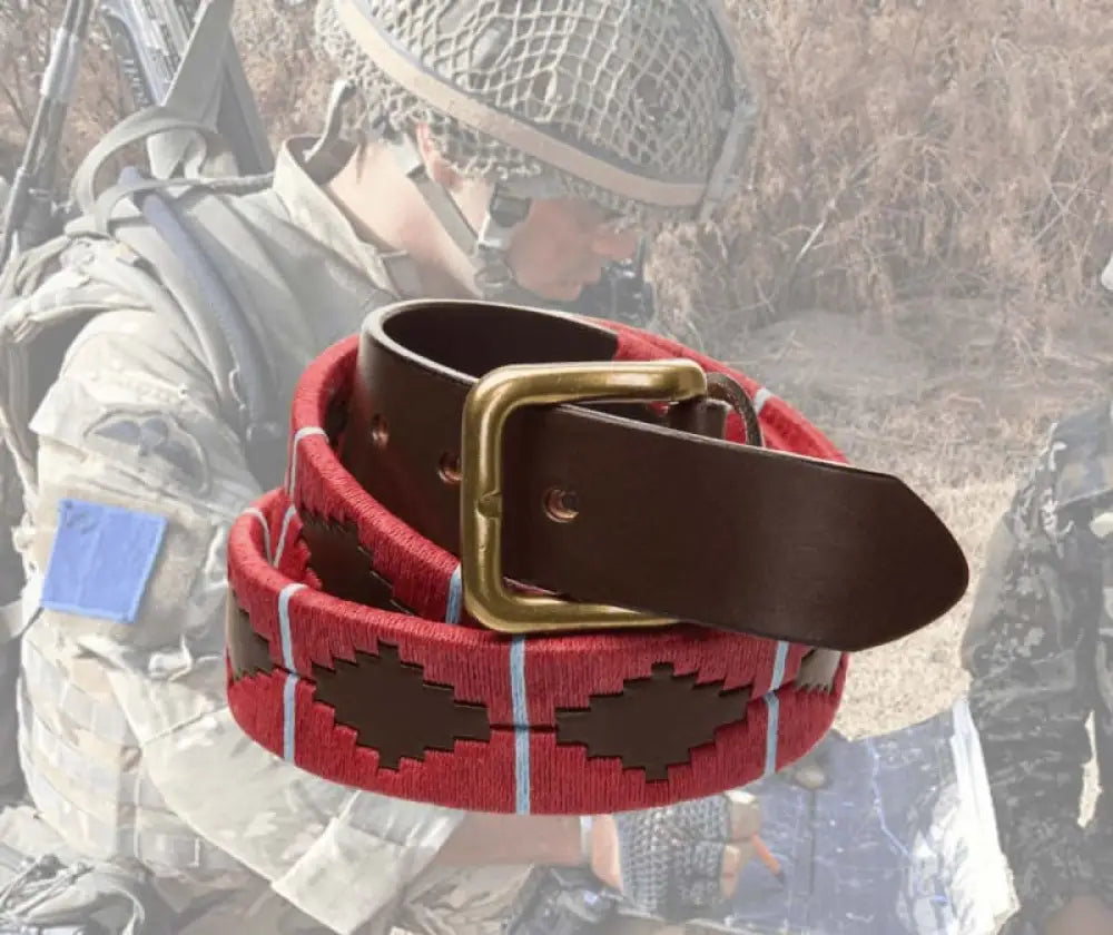 Parachute Regiment Leather Polo Belt — The Guards Lifestyle Shop